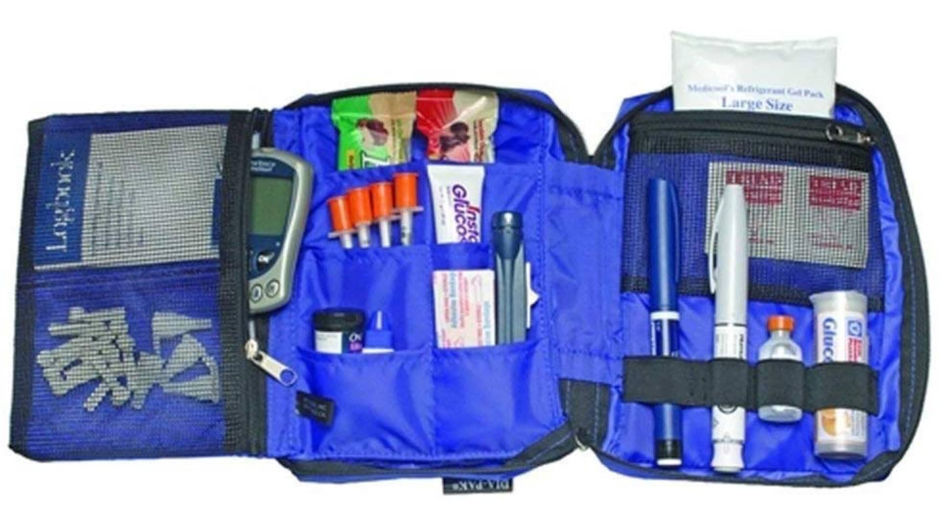 Dia-Pak Deluxe Travel Case for Diabetes Management by Medicool