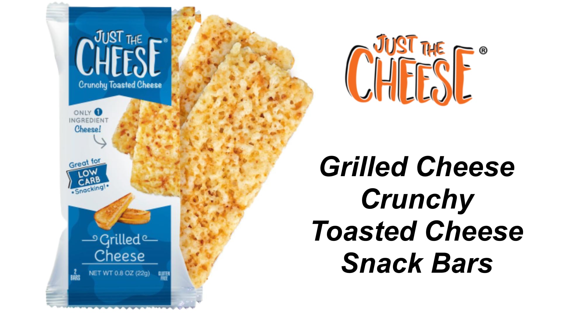 Just The Cheese Grilled Cheese Snack Bars - Keto Grilled Cheese Snack