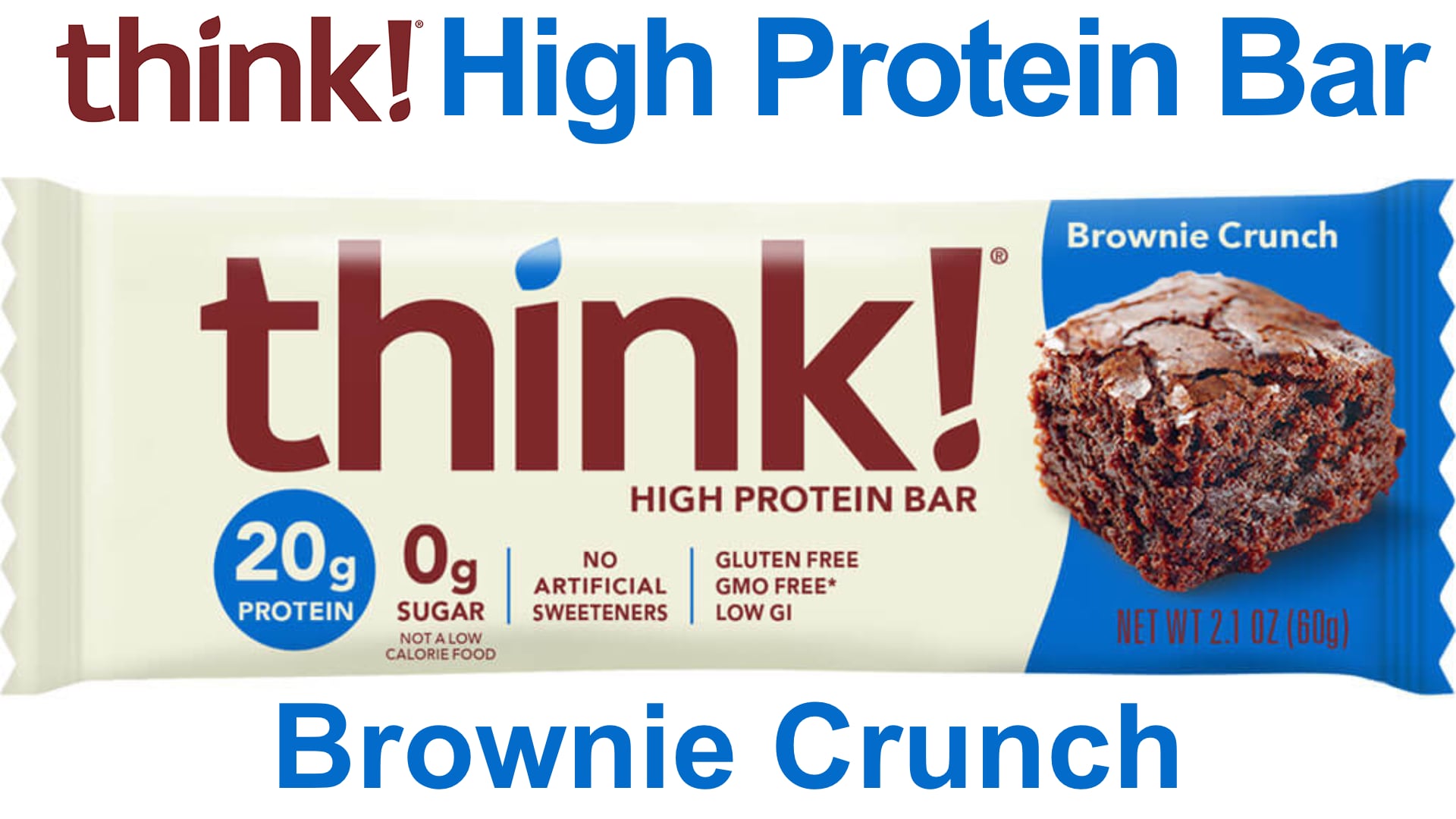 think! High Protein Bars, Brownie Crunch flavor